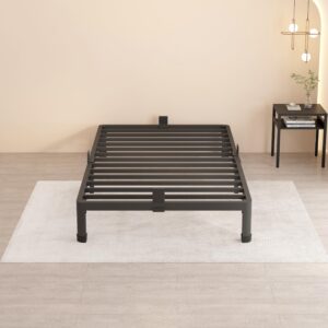 MAF 7 Inch Twin Metal Platform Bed Frame with Round Corner Legs, 3000 LBS Heavy Duty Steel Slats Support, Noise Free, No Box Spring Needed, Easy Assembly