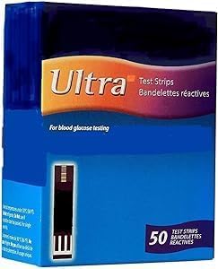 Generic Strips Only for Ultra Glucometer 100 Count