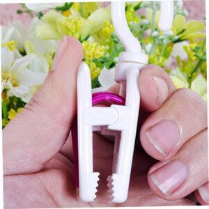 10 Pcs White Portable Plastic Strong Swivel Hook Rotating Laundry Hanging Hook Clothes Pins Beach Towel Clip, Clothes Pins, Laundry Storage and Organization