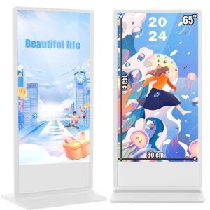 65 inch interactive non-touchscreen monitor,win10 core i5 ram 4g & rom 128g,floor standing lcd digital signage,commercial interactive advertising display screen,digital signage kiosk smart board white