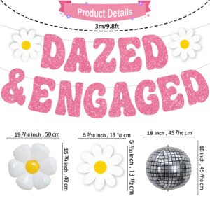 Dazed and Engaged Bachelorette, 86 Pcs Dazed and Engaged Decorations, Bachelorette Party Decorations Wedding Bridal Shower Party