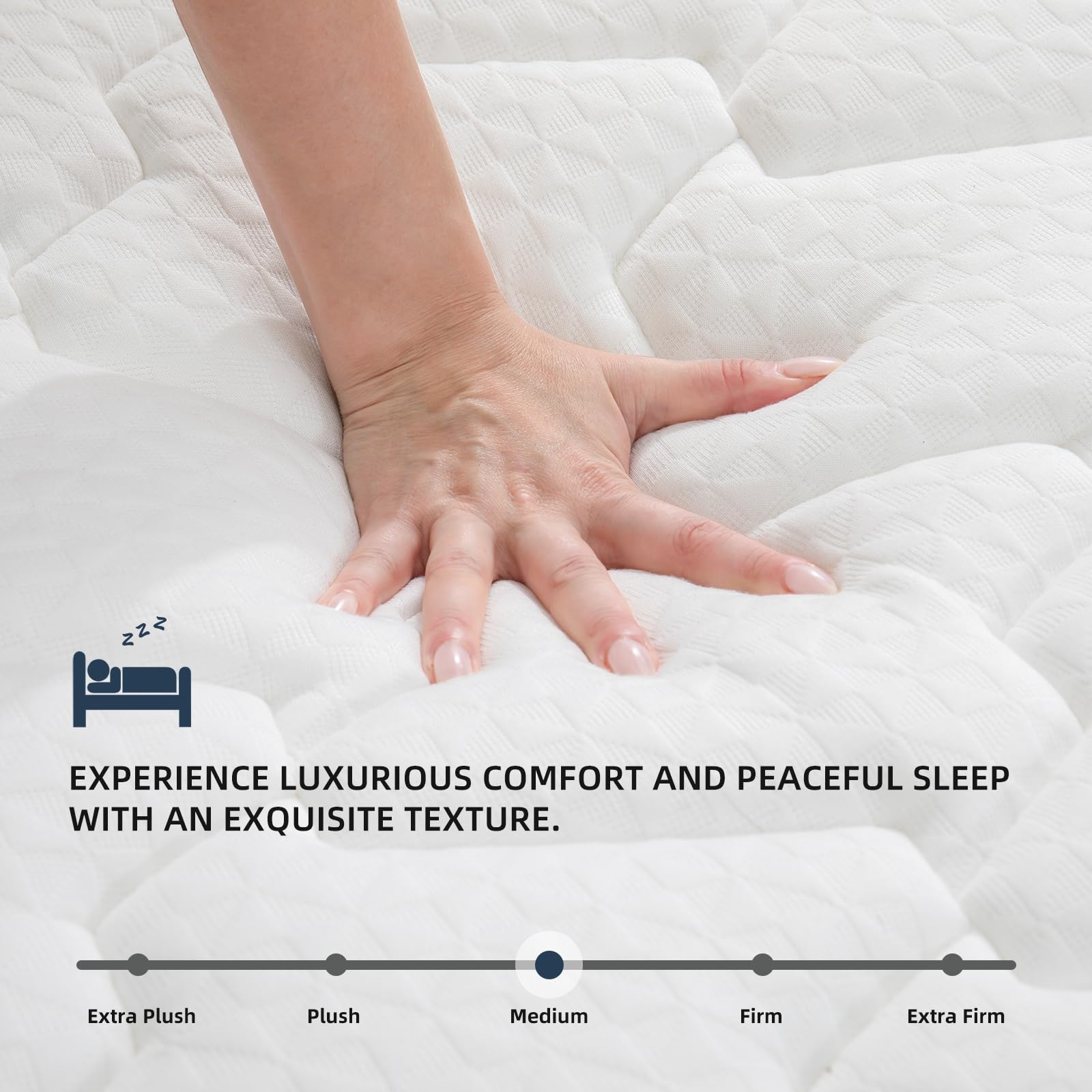 MOLBIUS Full Size Mattress 10 Inch | Full Mattresses in a Box Hybrid | Medium Firm Feel Memory Foam and Individual Pocket Springs | Fiberglass Free Bed Matress | Breathable | CertiPUR-US | Upgrade