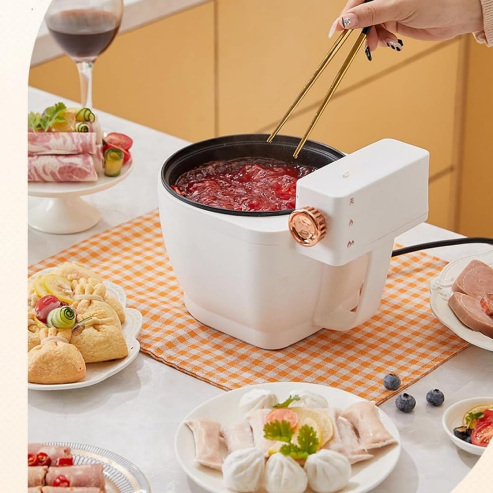 Funny Rice Cooker Non-Stick Multi Cooker Toilet-Shaped Electric Cooking Pot For Stir Fry, Steak, Noodles, Soup Portable Hot Pot For Dorm, Office, Travel,toilet crock pot