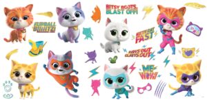 disney jr superkitties peel and stick wall decals by roommates, rmk5541scs