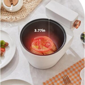 Funny Rice Cooker Non-Stick Multi Cooker Toilet-Shaped Electric Cooking Pot For Stir Fry, Steak, Noodles, Soup Portable Hot Pot For Dorm, Office, Travel,toilet crock pot