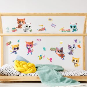 Disney Jr SuperKitties Peel and Stick Wall Decals by RoomMates, RMK5541SCS