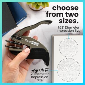 ExcelMark Personalized Book Embosser - Tree Life (Round)