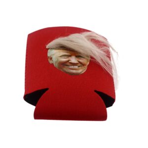 2024 Donald Trump Mugshot Can Sleeves Trump Supporter Can Huggers Funny Soda Pop and Beer Neoprene Coolie Can Coolers (Red)