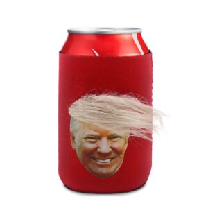 2024 Donald Trump Mugshot Can Sleeves Trump Supporter Can Huggers Funny Soda Pop and Beer Neoprene Coolie Can Coolers (Red)