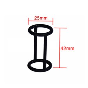 CAEAFF Rubber H Shaped Ring Small Seal Gasket, Compatible for Middle Valve Rod Soft Serve Machine Accessory Replacement Spare Part Ice Cream Maker