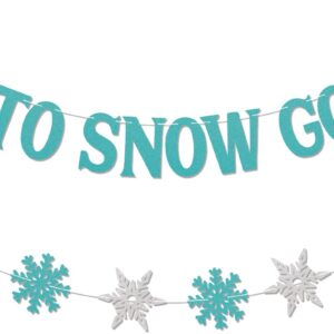 Up To Snow Good Banner - Winter Snowflake Themed Bride to Be Decor, Snow in Love Sign, Snowflake Banner for Bridal Shower Wedding Hen Party Decorations