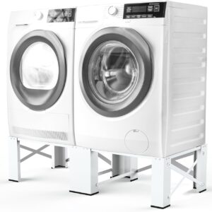 YAFF 2-in-1 Washer Dryer Pedestals 29" - Laundry Stand Raiser for Washer and Dryer, Steel Washing Machine Pedestal, Fits Most 4.8-5.3 cu. ft. Capacity Washers