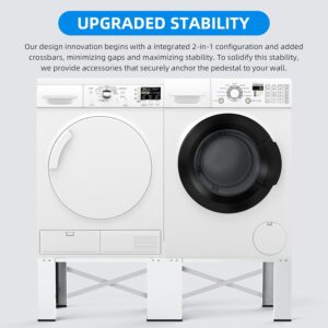 YAFF 2-in-1 Washer Dryer Pedestals 29" - Laundry Stand Raiser for Washer and Dryer, Steel Washing Machine Pedestal, Fits Most 4.8-5.3 cu. ft. Capacity Washers