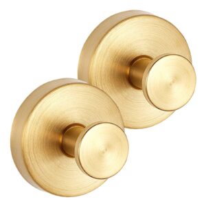 luxe hold no drill hooks,luxehold no-drill hooks,shower hooks for inside shower,suction towel hook,multifunction home suction cup hooks for bathroom,kitchen,glass door,mirror,tile (2pcs* gold)