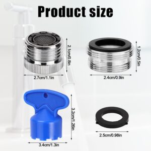 Faucet Adapter Kit with Aerator, Faucet to Garden Hose Adapter Brass Garden Hose Connector for Kitchen and Bathroom Sink Faucets