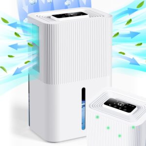 portable home dehumidifier for basements|91 oz tank|900 sq.ft coverage|quiet smart design with auto shut-off