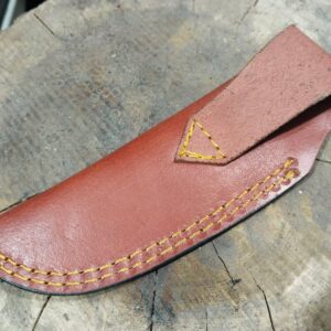 Generic Leather Sheath with Hand Stitching, Brown