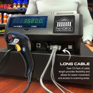 Nadex Handheld Barcode Laser Scanner for Cash Register CR360 / CR600