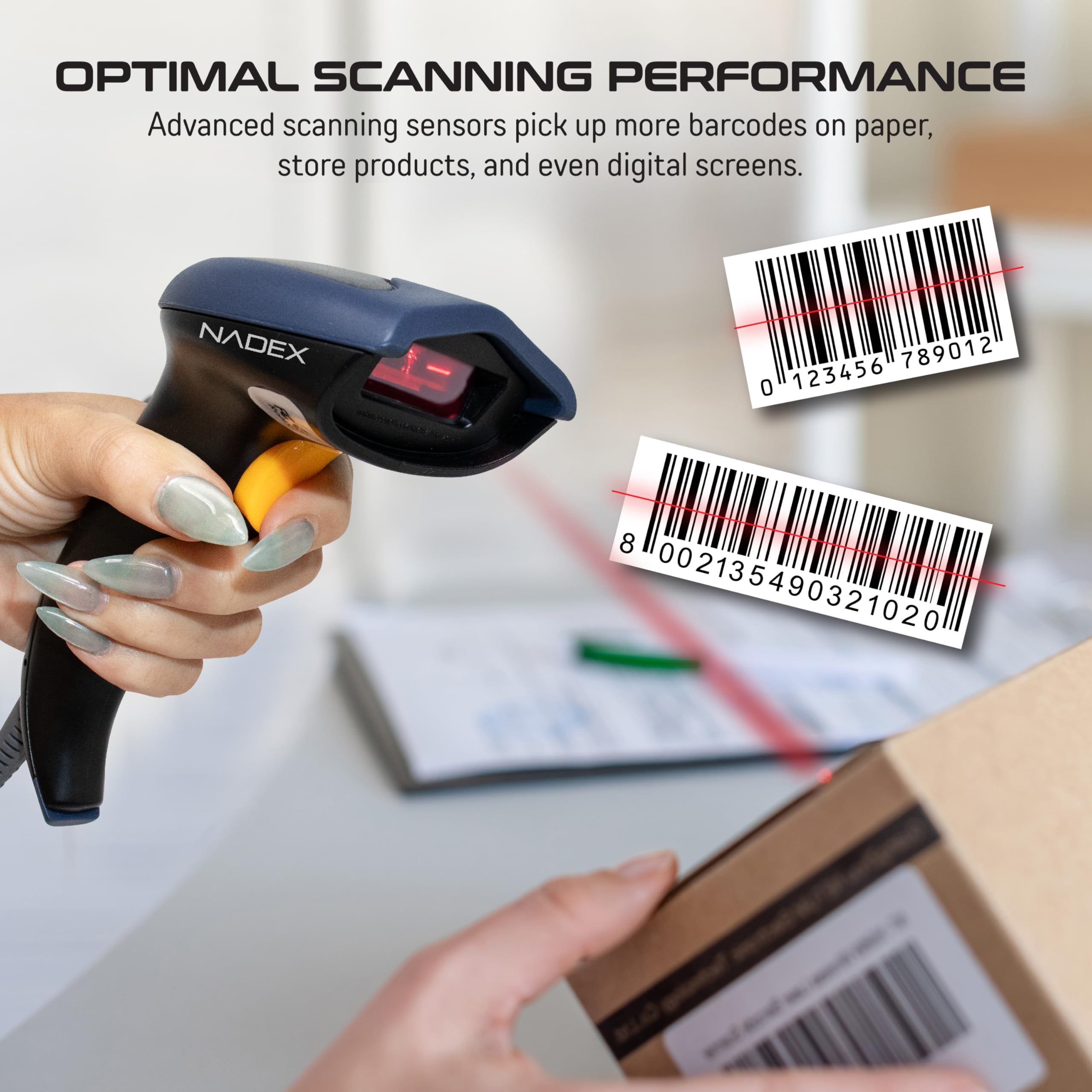 Nadex Handheld Barcode Laser Scanner for Cash Register CR360 / CR600