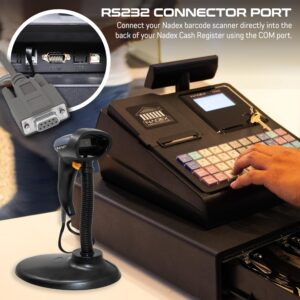 Nadex Handheld Barcode Laser Scanner for Cash Register CR360 / CR600