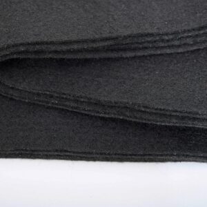 Soft Black Felt Fabric 36"X 18"/ 1.6mm Thick Sewing Patwork Material Large Craft Felt Roll Fabric by The Yard