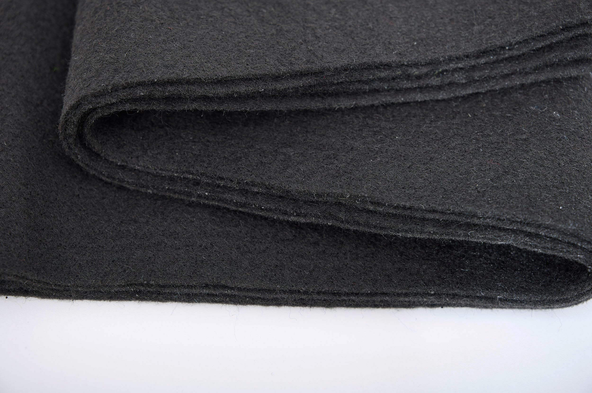 Soft Black Felt Fabric 36"X 18"/ 1.6mm Thick Sewing Patwork Material Large Craft Felt Roll Fabric by The Yard