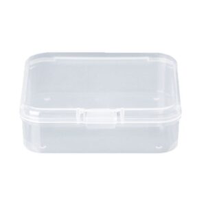 Happyaer Storage Box Square Transparent Plastic Jewelry Storage Boxes Beads Crafts for Case Container, 9x9x2.5cm