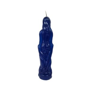 Woman Blue Figure Candle 8'