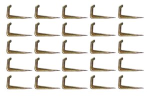 shade doctor of maine small brass plated tenter hooks - 25 pack