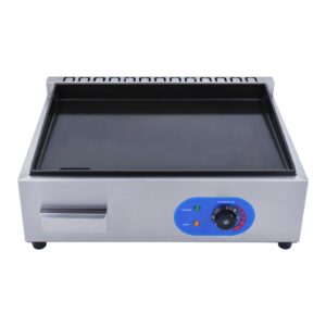 dulnice electric griddle for commercial use - 3000w enamel cast iron cooking plate with temperature control - ideal for restaurants and commercial kitchens