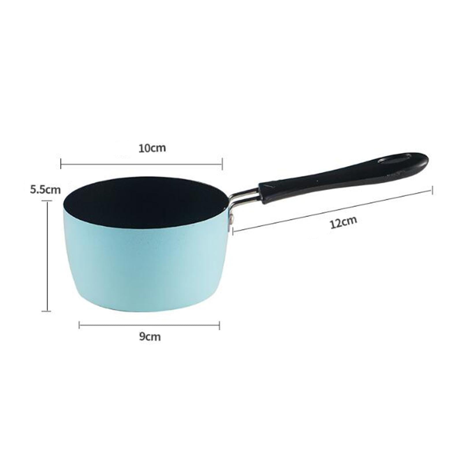 Generic Milk Pan Soup Pot Sauce Pan, Milk Pot, Multifunctional Thickened Small Saucepan Sauce Pan for Gas Stove Camping, Cooking RV Travel, Blue