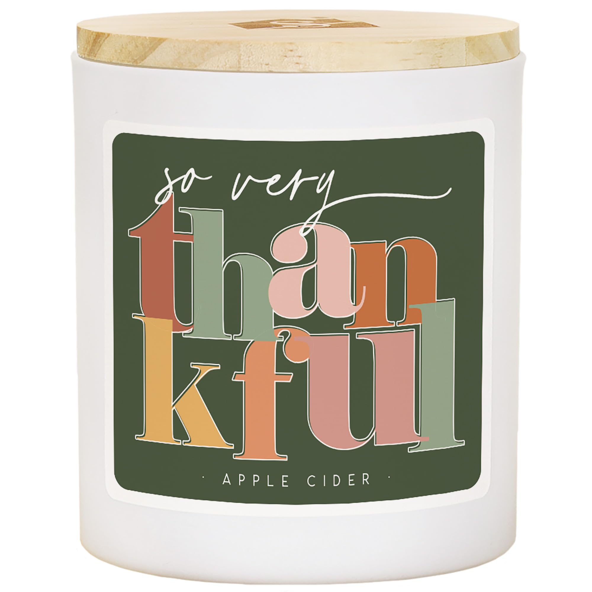 Simply Said, INC Thanksgiving Fall Candle, So Very Thankful, Apple Cider Scented 2 Wick 11 oz Premium Soy Candle, Hand Poured in USA, CDL1446