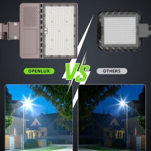 9 Pack 480V 150W LED Parking Lot Light,UL DLC Listed Commercial 22500LM LED Shoebox Pole Lights Slip Fit Mount Flood Lights 5000K IP65 Outdoor Area Sport Court Street Road Lighting AC 277-480V