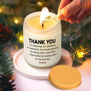 LiqCool Thank You Candle for Women Men, Appreciation Gifts for Teacher Coworkers Boss Lady Employees Manager Coach Friends, Thanksgiving Birthday Christmas Gifts for Dad Mom Sister BFF