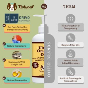 Natural Dog Company Multivitamin Chews and Ultra Omega Oil for Active Dogs - Nutrient-Rich Dog Treats with Omega-3 and Essential Vitamins, Supports Cognitive Health and Overall Vitality for All Breeds