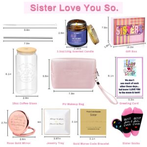 Sisters Gifts From Sister, Sister Birthday Gifts Big Sister Gift Sister In Law Gifts, Birthday Gifts for Sister From Sisters Adult Happy Birthday Sister Gifts Funny Sister Gifts