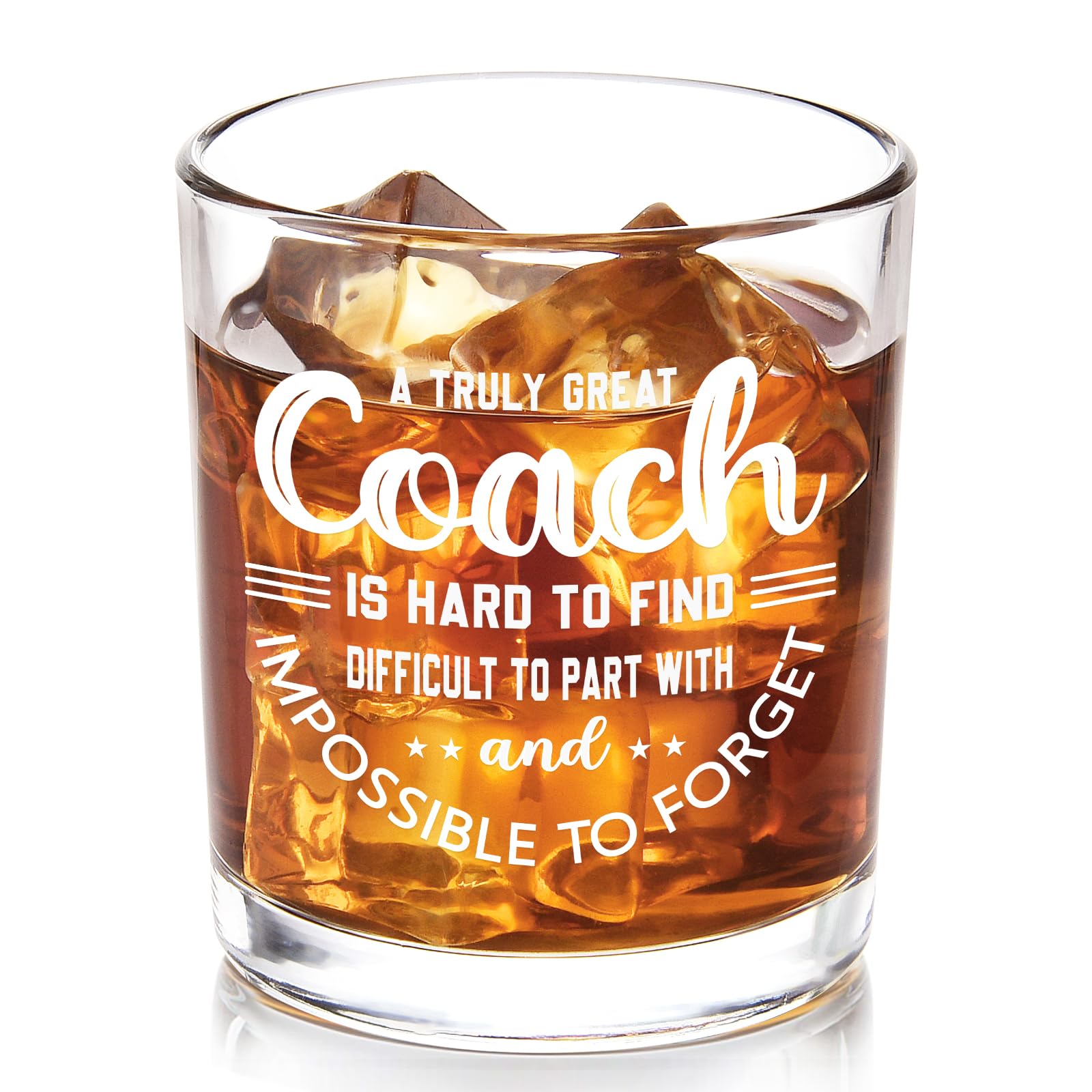 Futtumy Great Coach Whiskey Glass, Coach Gifts for Men, Basketball Coach Gifts, Baseball Coach Gifts, Best Coach Gifts for Soccer Softball Volleyball, Coach Gift for Christmas Birthday