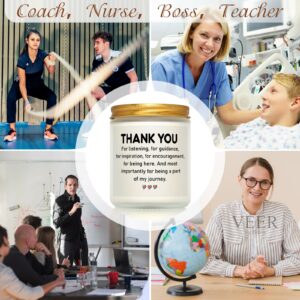 LiqCool Thank You Candle for Women Men, Appreciation Gifts for Teacher Coworkers Boss Lady Employees Manager Coach Friends, Thanksgiving Birthday Christmas Gifts for Dad Mom Sister BFF