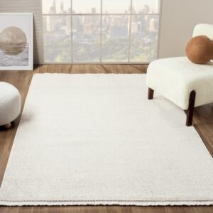 luxe weavers stella collection 246 cream 8x10 modern abstract area rug