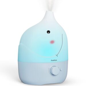 feekaa humidifiers for bedroom baby 3 in 1 - top fill baby humidifier & essential oil diffuser & night light, bpa-free cool mist air humidifier with cute stickers for kids bedroom nursery plants home