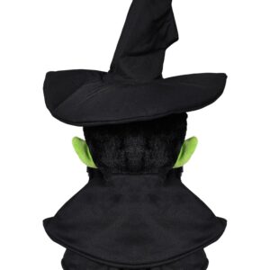 Pacreck Witch Plush Doll Stuffed Animal Witch Wizard Plushies Toy Cute Soft Christmas Pillow Birthday Party Gifts 16.5in (Black)