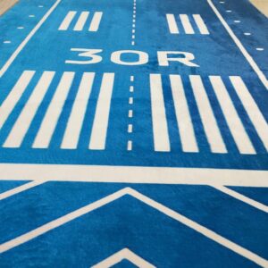 Generic Runway Rug,Track Rug,Aircraft Rug,Aviation Carpet,Airport Rug,Plane Rug,Runway Area Rug,Floor Area Rug,Racing Track Rug,Road Pattern Rugs RM1205.0 60x100Cm//23x39 inch