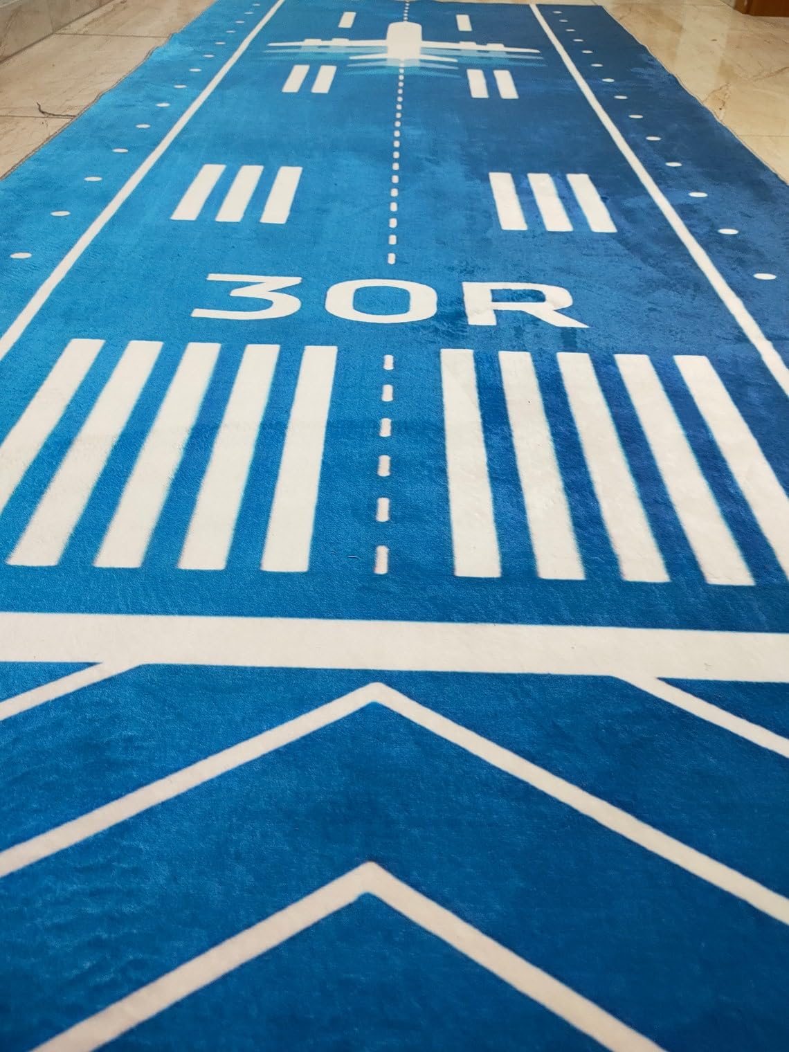 Generic Runway Rug,Track Rug,Aircraft Rug,Aviation Carpet,Airport Rug,Plane Rug,Runway Area Rug,Floor Area Rug,Racing Track Rug,Road Pattern Rugs RM1205.0 60x100Cm//23x39 inch