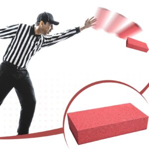 Wonderjune 3 Pack Football Foam Bricks for Parties Thick Foam Cinder Blocks 9.45" x 4.72" x 1.97" Fake Bricks Comedy Magician Stage Street Gimmick Props Festival Novelty Items