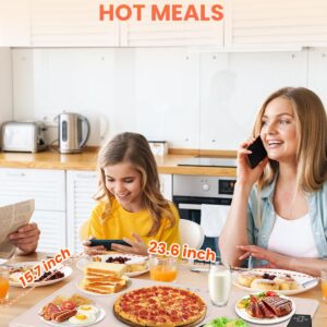 Electric Food Warming Mat with 9 Adjustable Temperature, Silicone Food Warming Tray for Buffet, Food Warmer for Countertop With Child-Lock & Auto Shut-Off, Food Heating Mat for Parties, Everyday