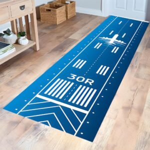 generic runway rug,track rug,aircraft rug,aviation carpet,airport rug,plane rug,runway area rug,floor area rug,racing track rug,road pattern rugs rm1205.0 60x100cm//23x39 inch