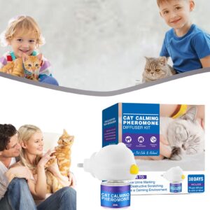 blisso cat diffuser - 2024 best cat pheromones calming diffuser,cat calming diffuser effectively relieve anxiety stress reduce fighting and scratching calm relaxing (30 days)