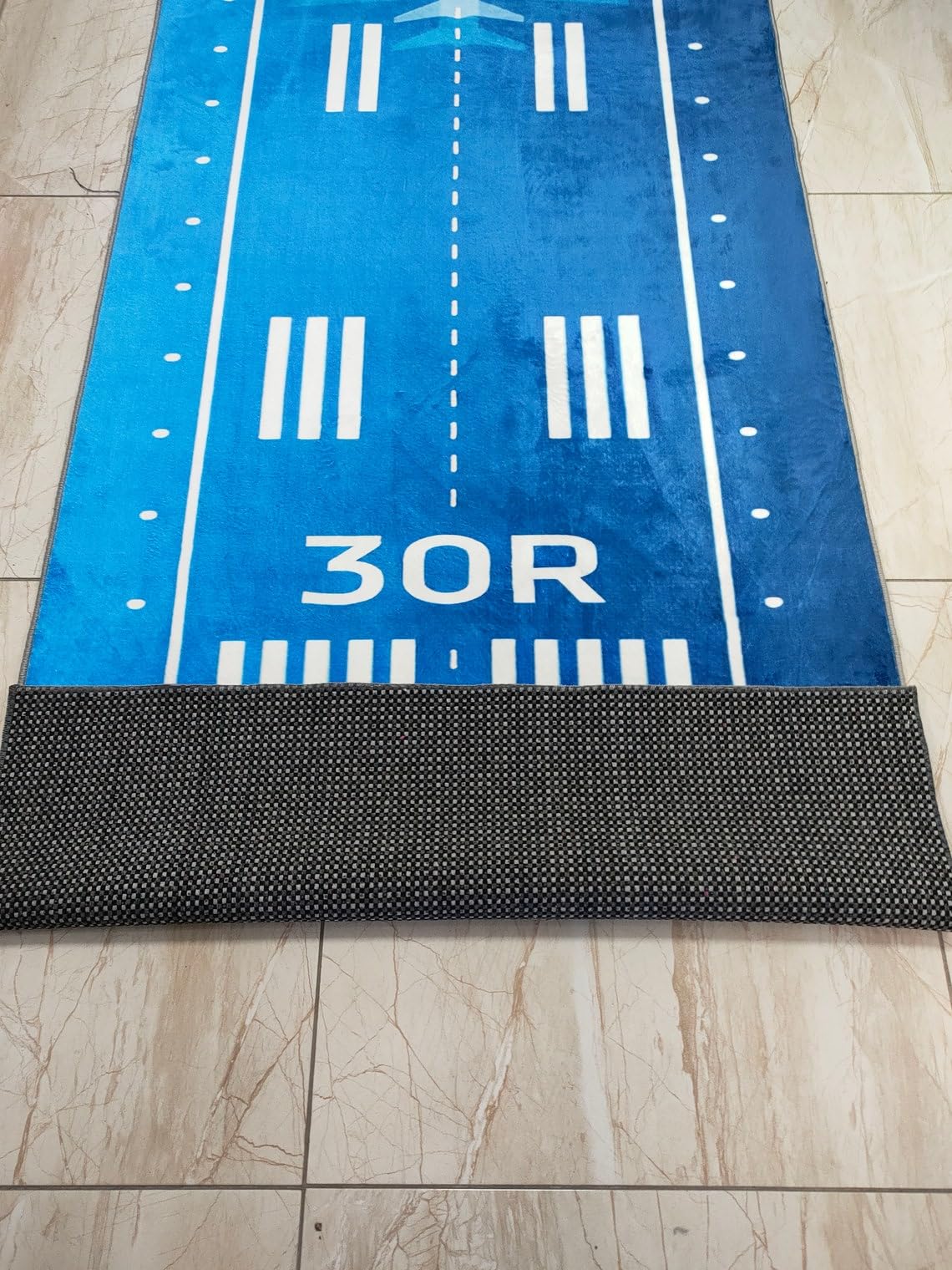 Generic Runway Rug,Track Rug,Aircraft Rug,Aviation Carpet,Airport Rug,Plane Rug,Runway Area Rug,Floor Area Rug,Racing Track Rug,Road Pattern Rugs RM1205.0 60x100Cm//23x39 inch