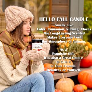 Fall Candles, Fall Decor, Fall Decorations for Home, Pumpkin Spice Candle, Fall Scented Candles Gifts for Women Autumn Decor - 9oz Soy Candles