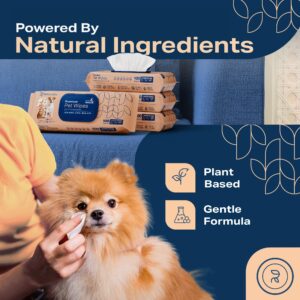 Pet Wipes for Dogs and Cats - 400 Pack Dog Wipes for Paws and Butt - Plant Based Unscented Non Toxic Dog Wipes Cleaning Deodorizing, Face, Fur - Puppy Wipes, Cat Wipes, Plus 12 Additional Travel Wipes